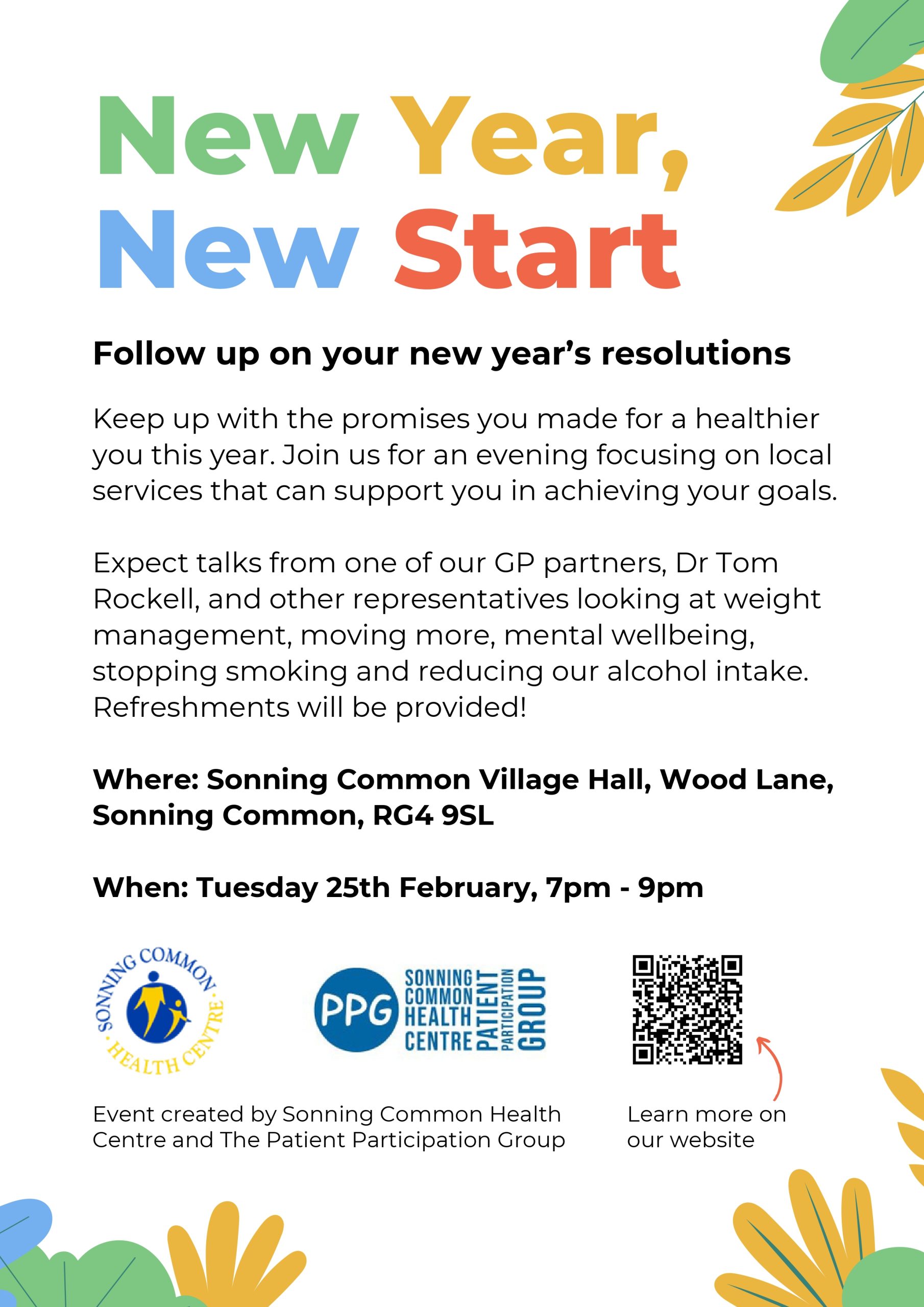 New Year, New Start | Health Event « Sonning Common Health Centre